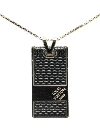 Louis vuitton damier black necklace store