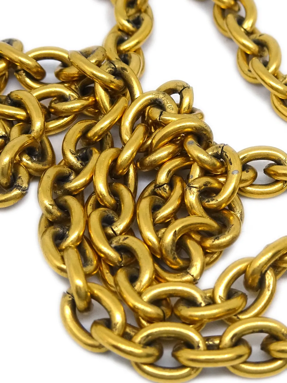 CHANEL Pre-Owned 1990-2000s logo-engraved Pendant Necklace | Gold ...