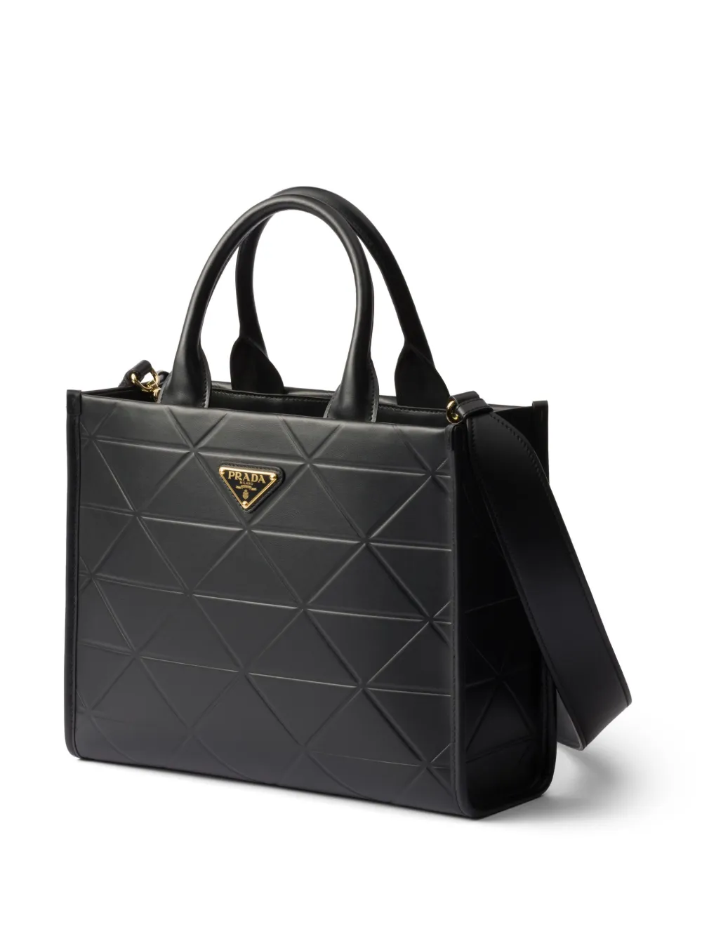 Prada Medium Symbole Tote Bag | Black | FARFETCH