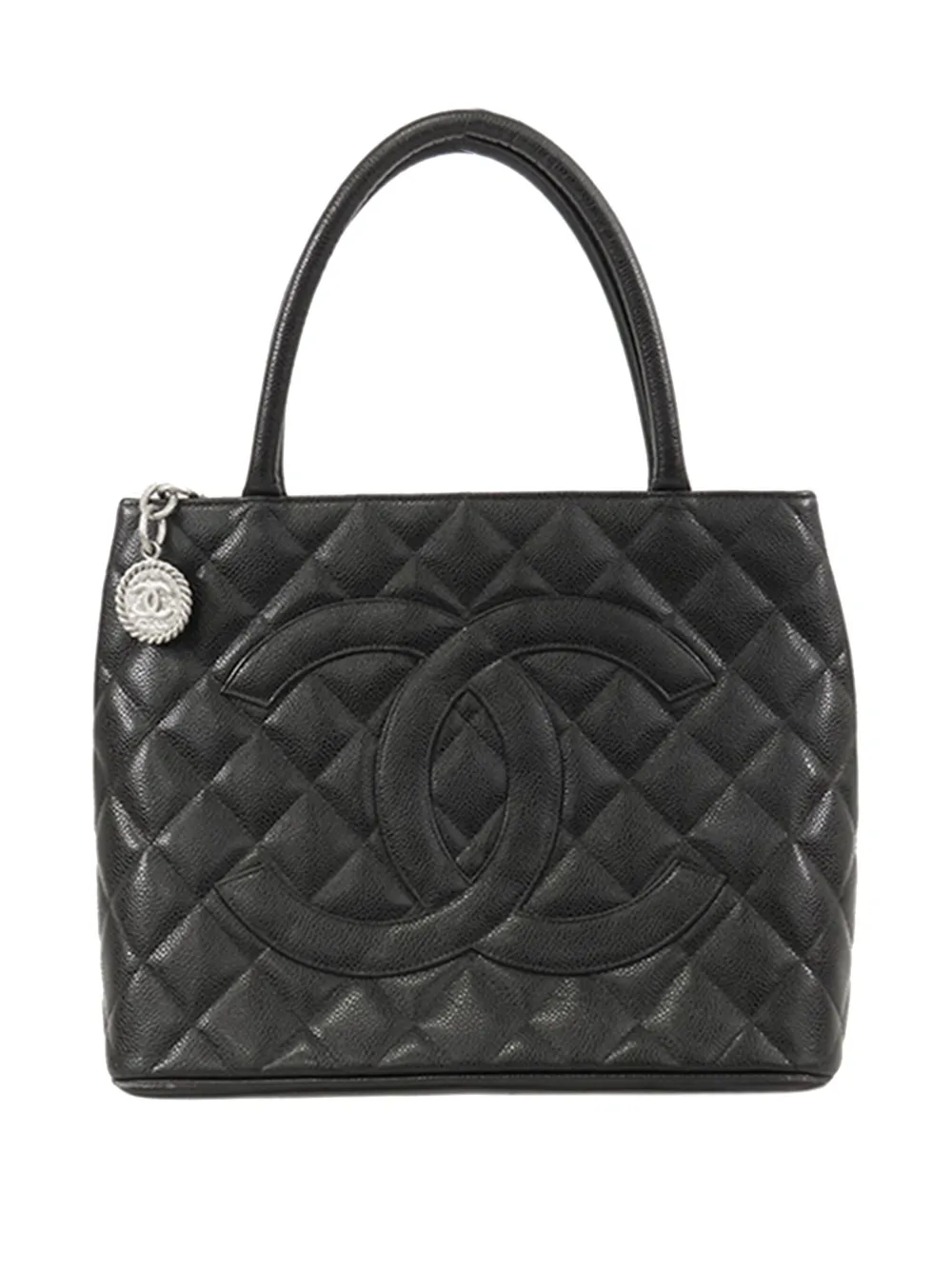 CHANEL Pre-Owned 2003-2004 Caviar Medallion Tote Bag - Farfetch