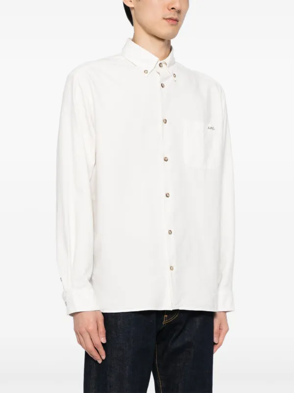 A.P.C. ロゴ シャツ | ホワイト | FARFETCH JP A.P.C. ロゴ シャツ | ホワイト | FARFETCH JP