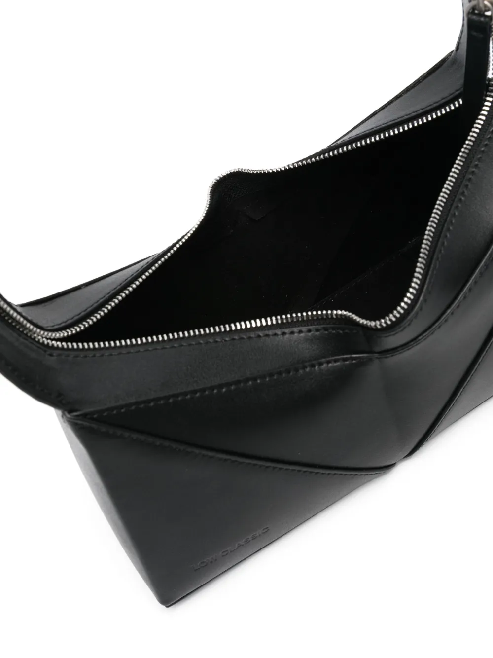 Low Classic Folded Cube Leather Tote Bag | Black | FARFETCH