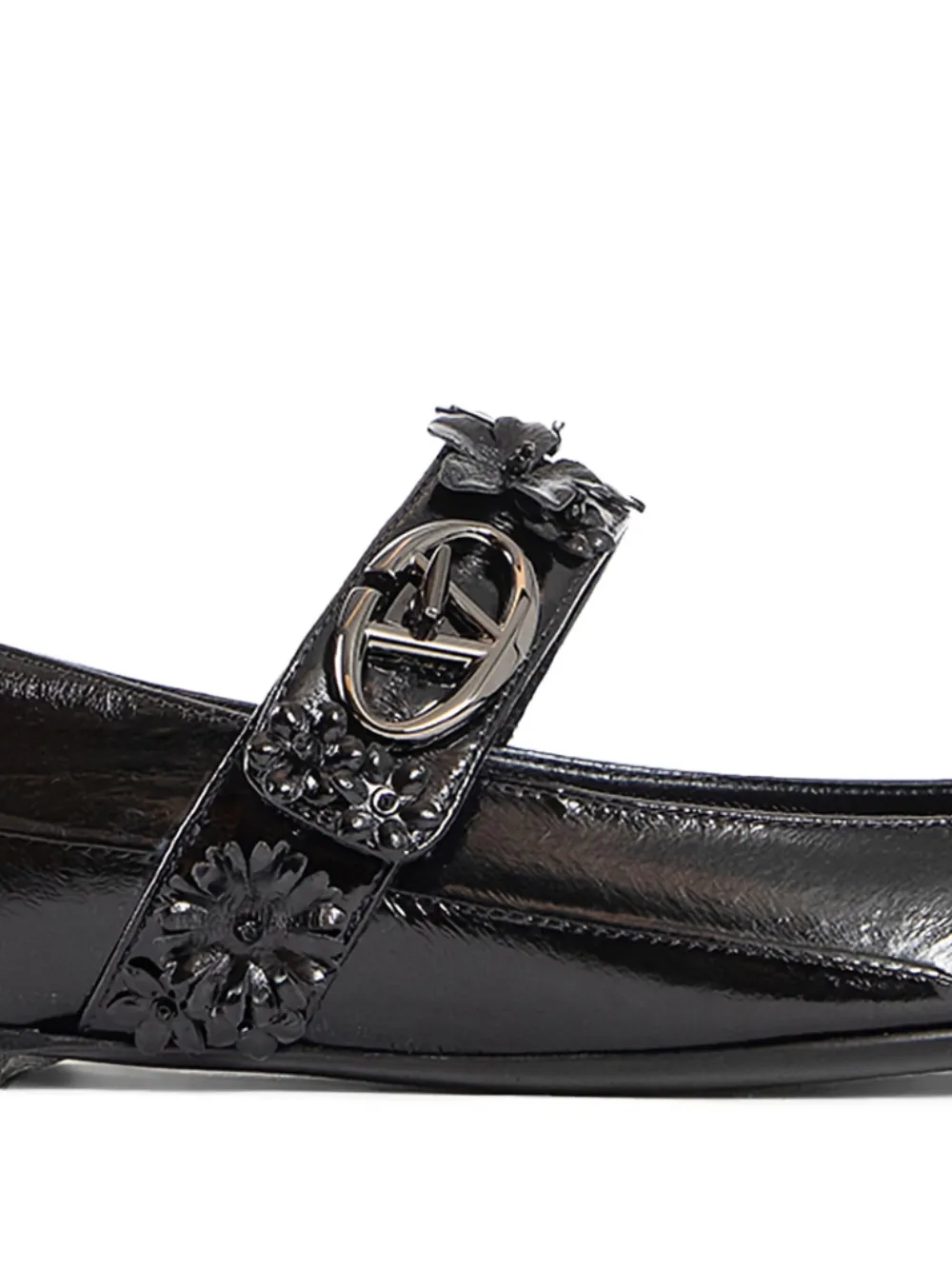 Valentino Garavani VLogo Locket Ballet Flats | Black | FARFETCH UK