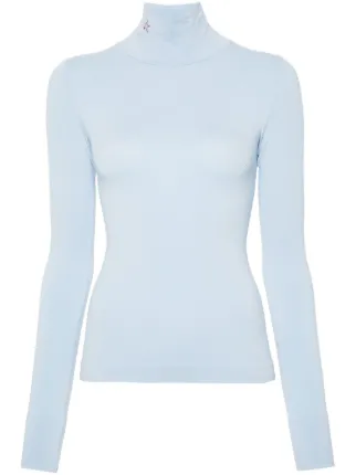 Perfect Moment star-embroidered Thermal Top | Blue | FARFETCH