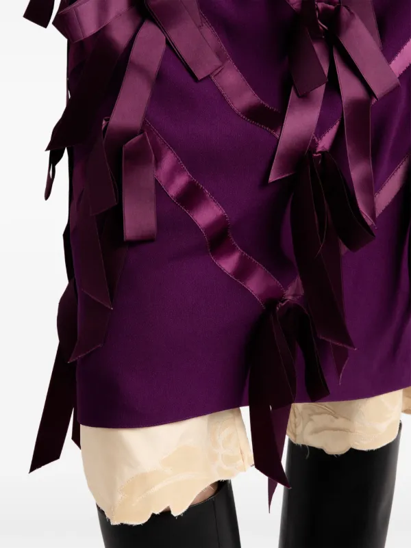 Prada Sablé bow-embellished Dress | Pink | FARFETCH Prada Sablé bow-embellished Dress | Pink | FARFETCH