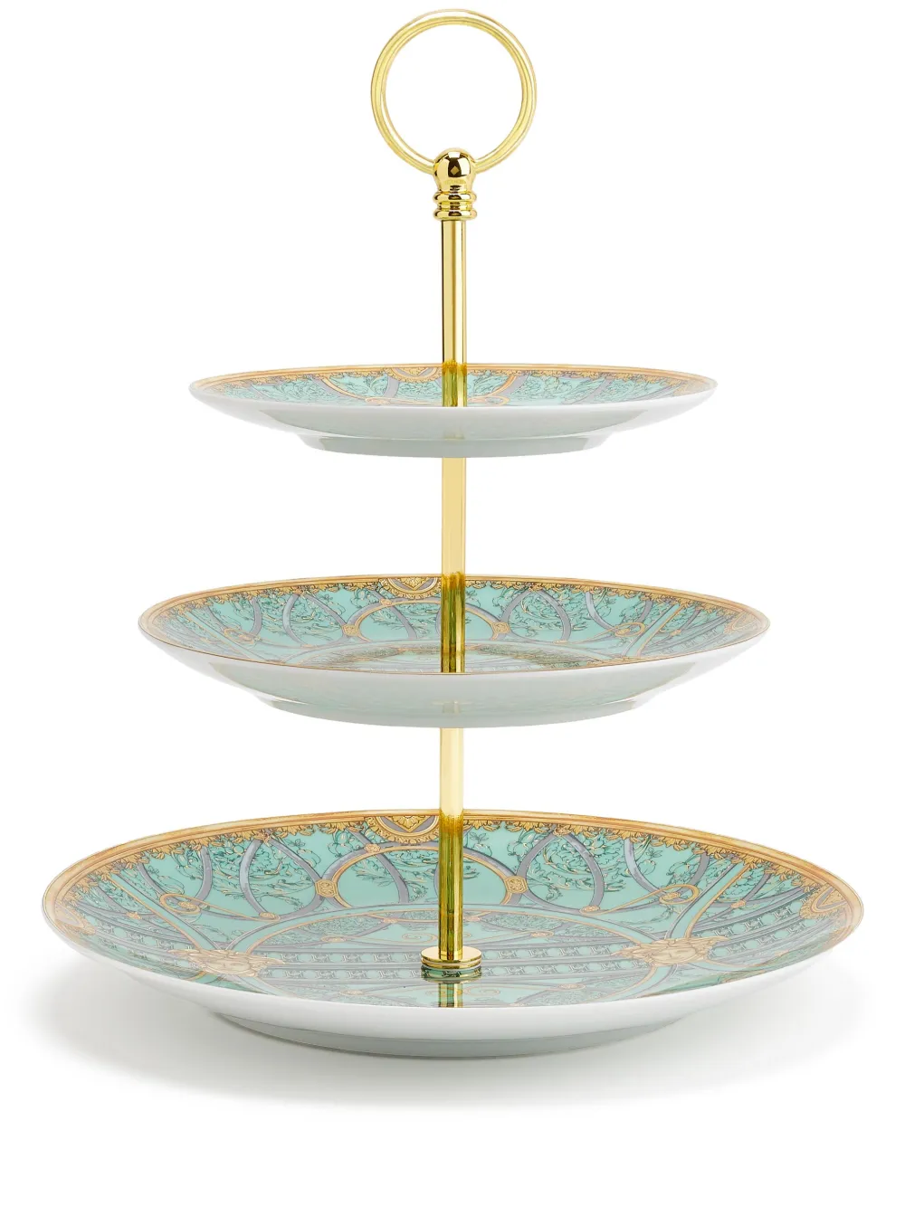 Versace Scala Del Palazzo Verde Serving Stand | Green | FARFETCH