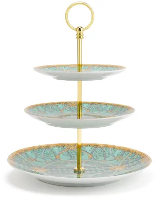 Versace Scala Del Palazzo Verde Serving Stand | Green | FARFETCH