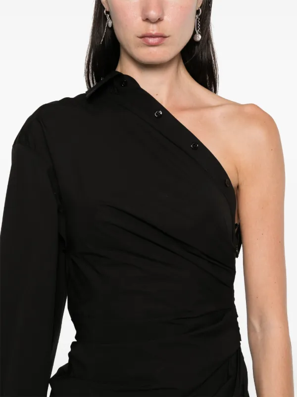 Alexander Wang Asymmetric Mini Dress | Black | FARFETCH Alexander Wang Asymmetric Mini Dress | Black | FARFETCH