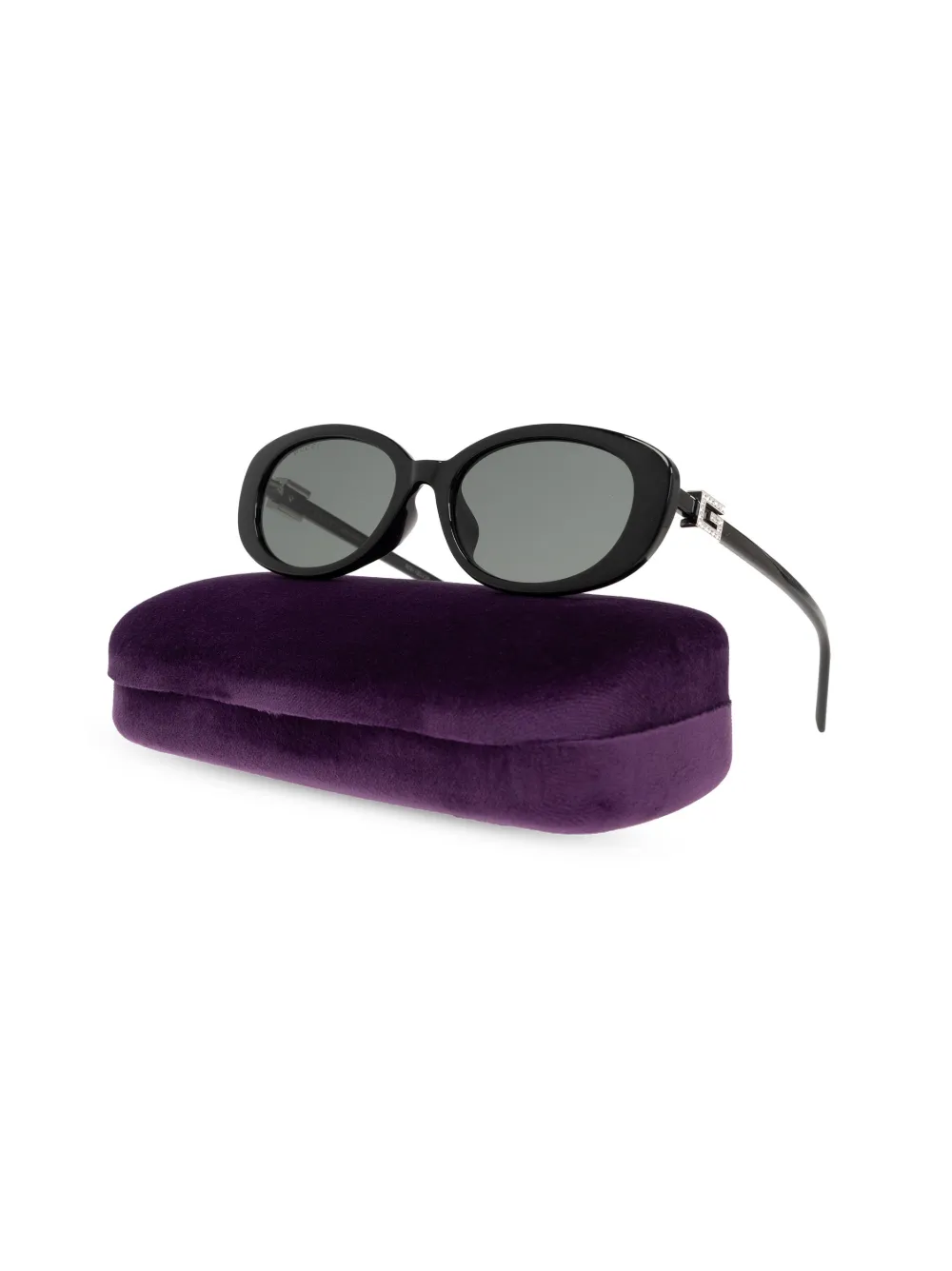 Gucci Eyewear oval-frame Sunglasses | Black | FARFETCH