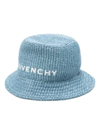 Givenchy Raffia Bucket Hat | Blue | FARFETCH