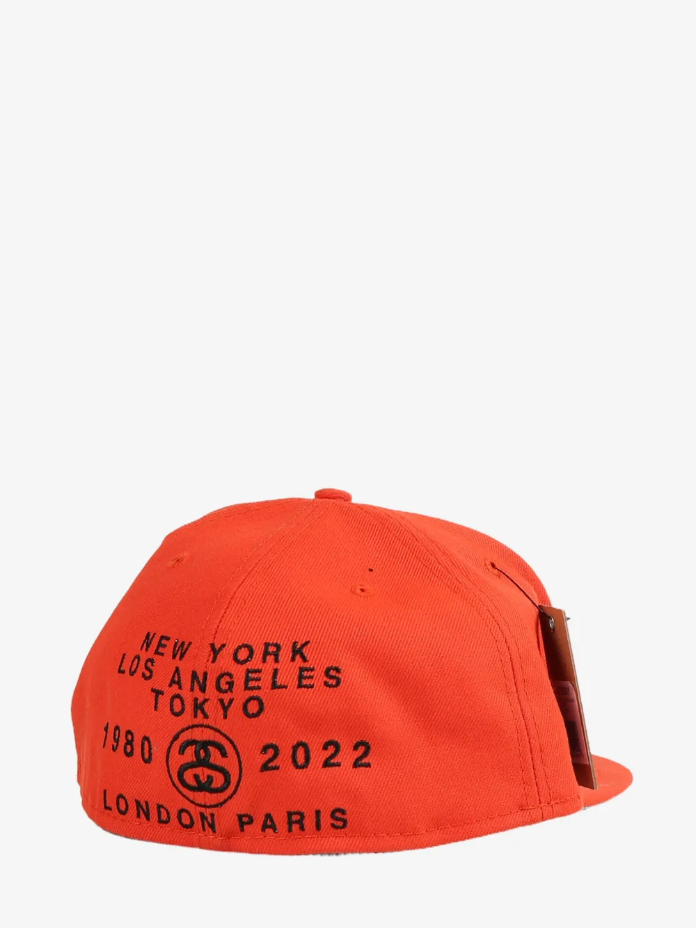 Stüssy x New Era 59FIFTY World Tour Cap | Orange | FARFETCH UK