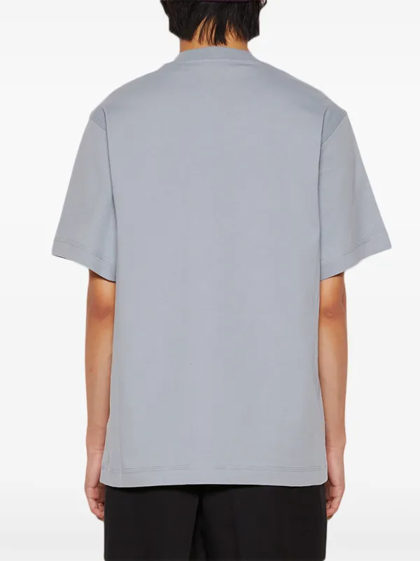 Burberry Logo Appliqué Cotton t-shirt | Grey | FARFETCH Burberry Logo Appliqué Cotton t-shirt | Grey | FARFETCH