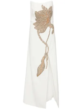 Costarellos Fara Gown | Neutrals | FARFETCH GR