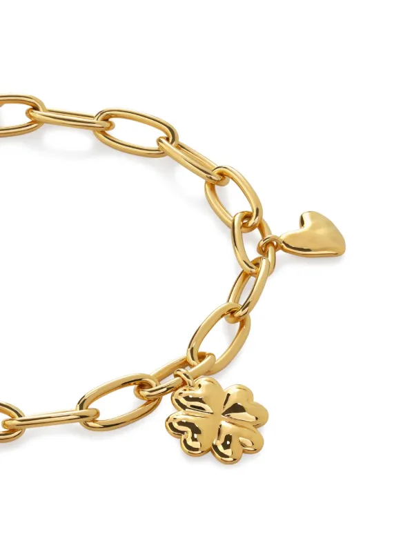 Gold lucky charm bracelet store