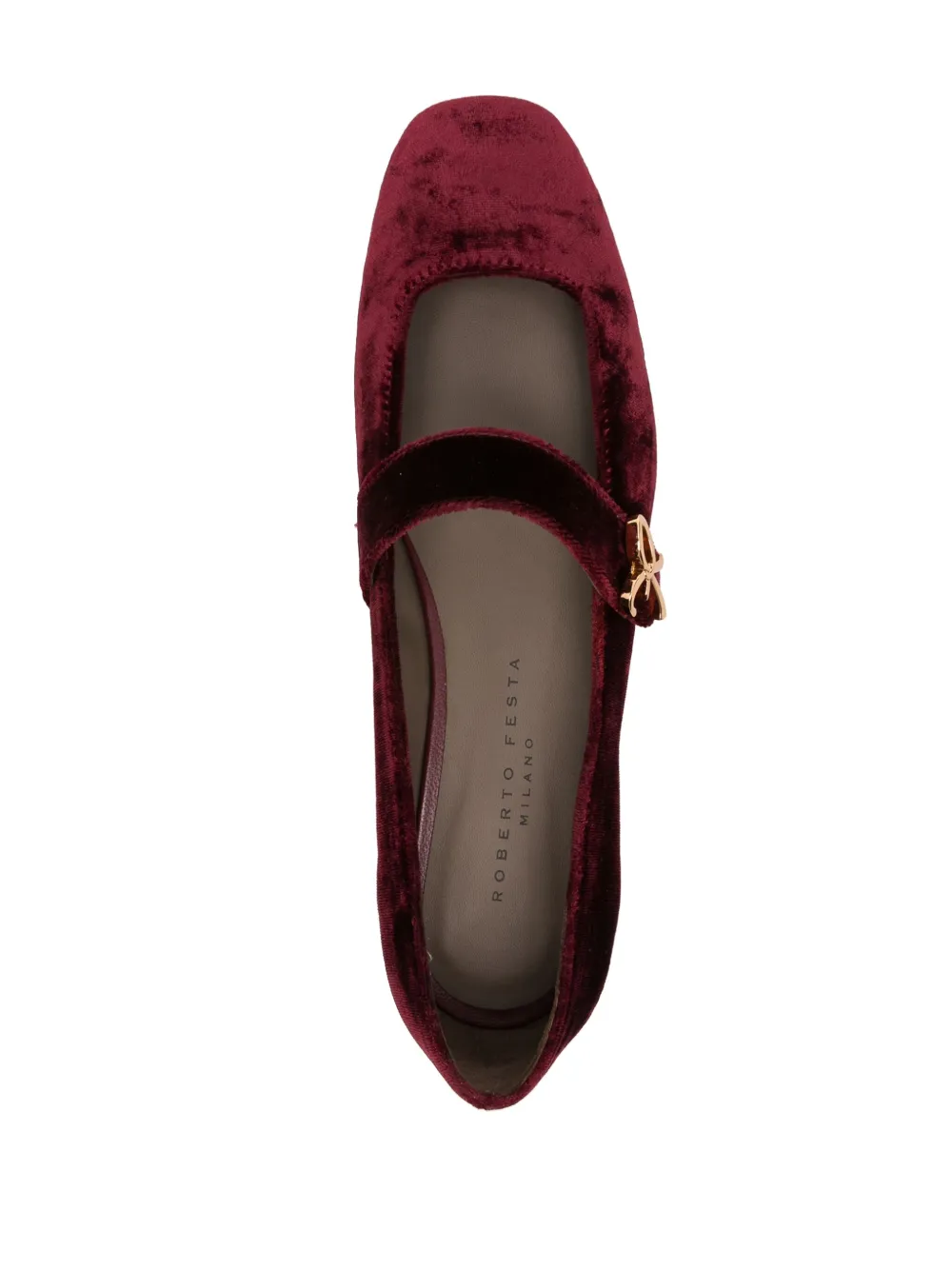 Roberto Festa Velvet Ballet Flats | Red | FARFETCH UK