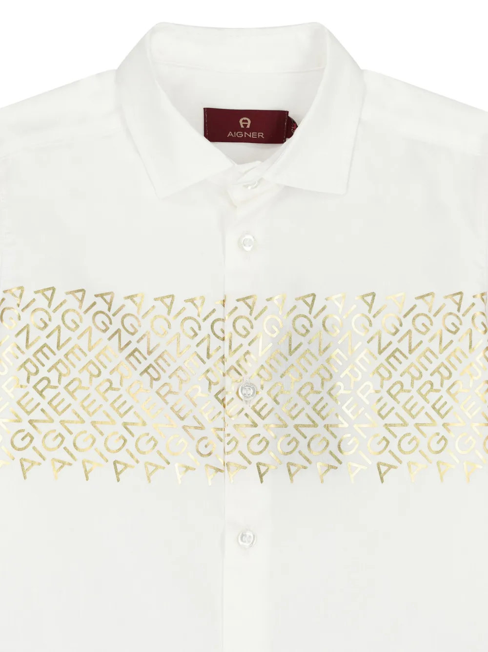 Aigner Kids logo-print Shirt | White | FARFETCH UK