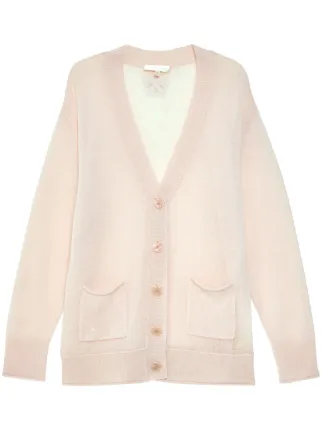 LoveShackFancy logo-embroidered Cardigan | Pink | FARFETCH