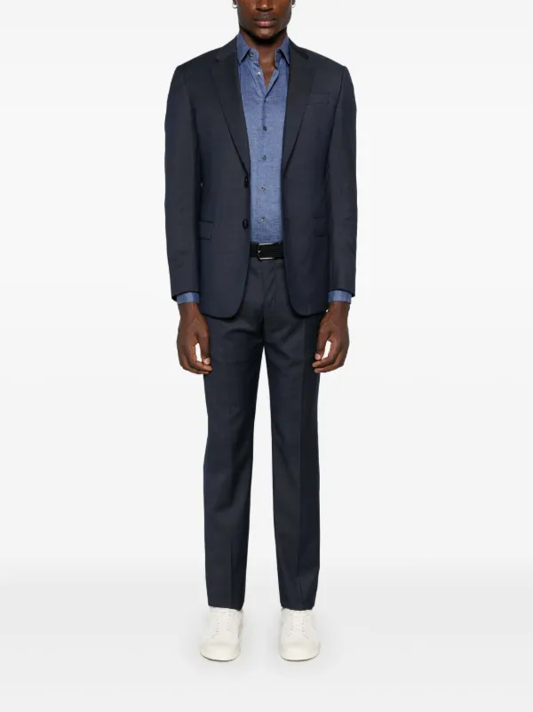 Giorgio armani blue suit store