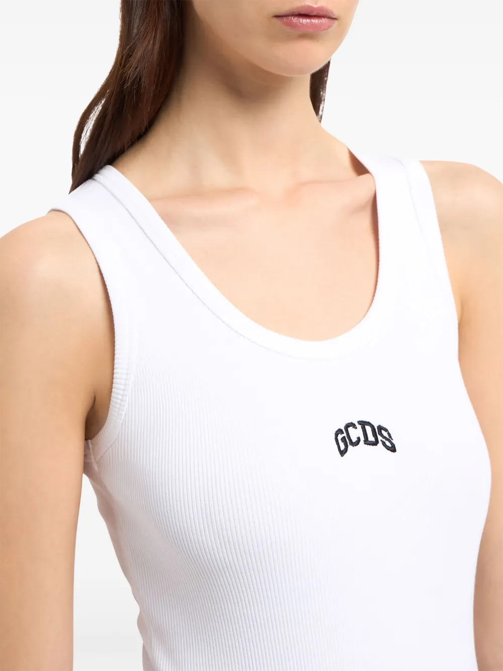 GCDS Logo Body | White | FARFETCH