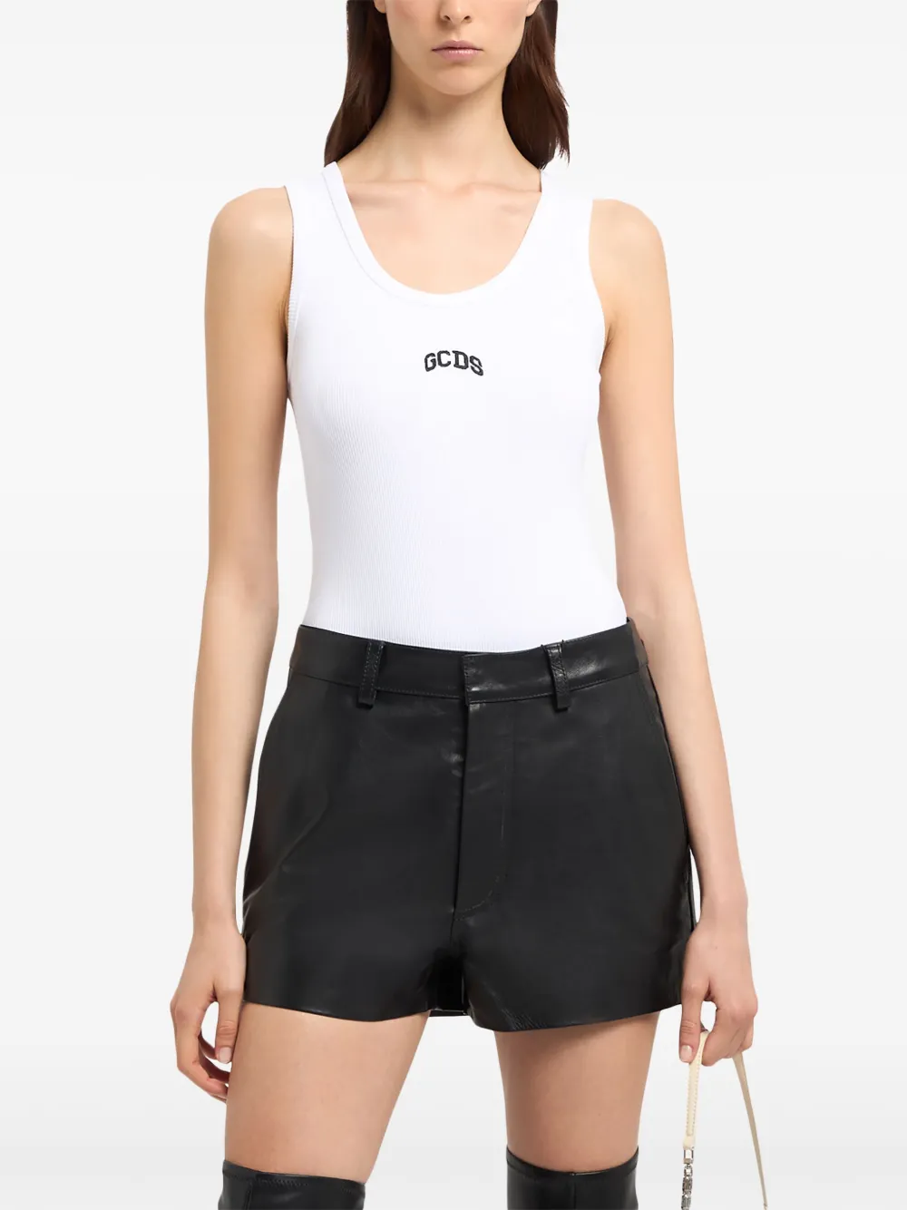 GCDS Logo Body | White | FARFETCH