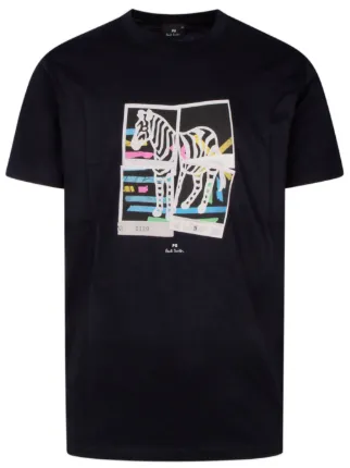 Paul Smith graphic-print T-shirt | Blue | FARFETCH