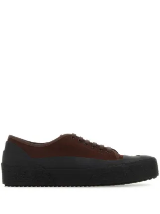 Studio Nicholson Sharp Canvas Sneakers | Brown | FARFETCH