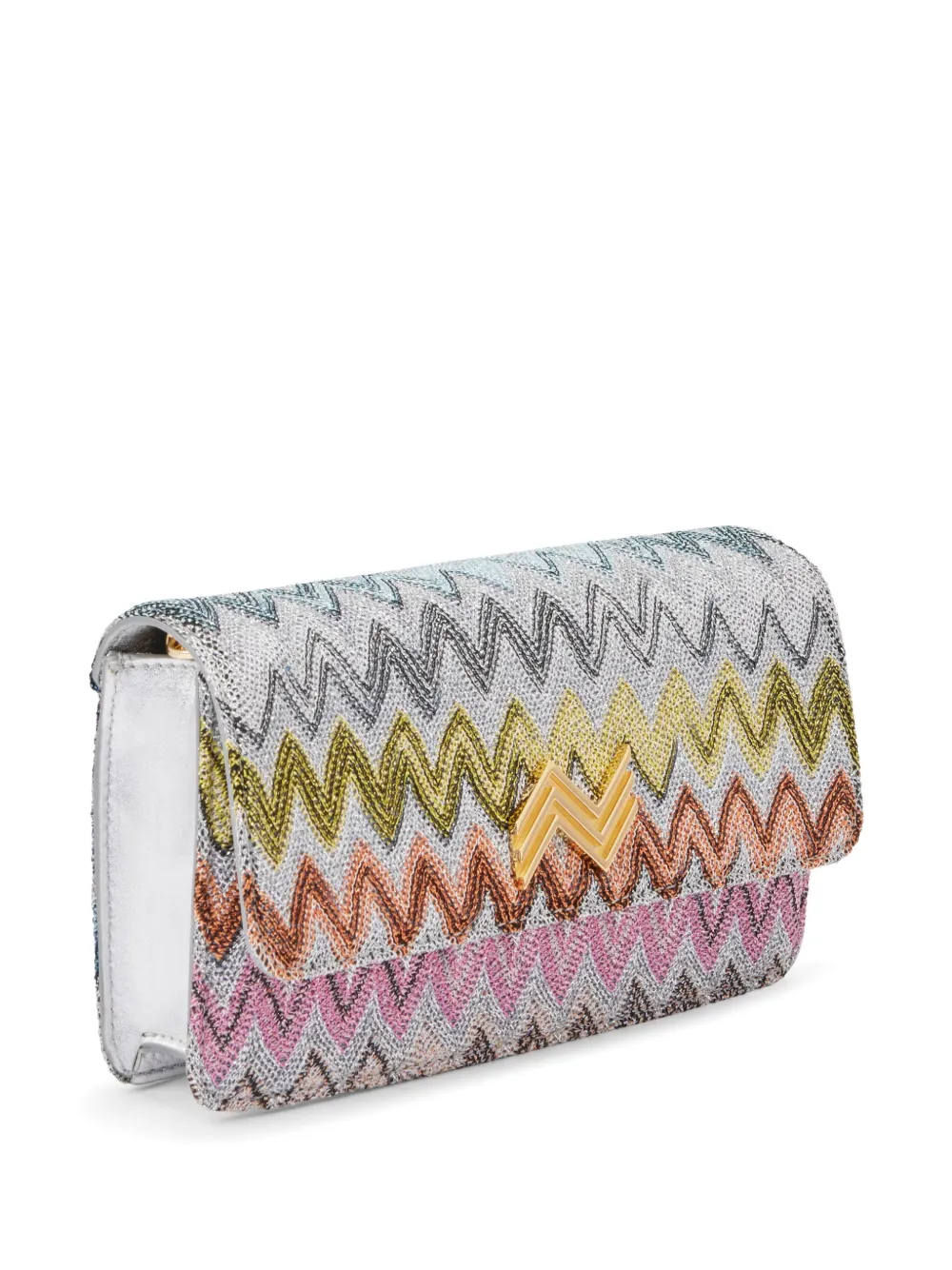 Missoni Zigzag Woven Clutch Bag | Grey | FARFETCH