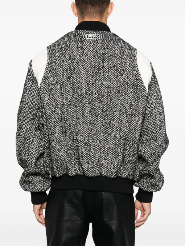 Kenzo メランジニット ジャケット | ブラック | FARFETCH JP Kenzo メランジニット ジャケット | ブラック | FARFETCH JP