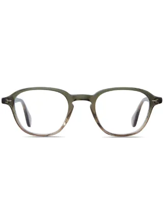 Garrett Leight Gilbert Glasses | Green | FARFETCH