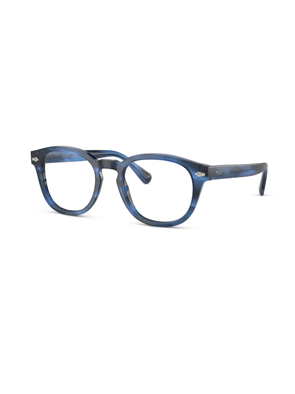 Polo Ralph Lauren round-frame Glasses | Blue | FARFETCH UK