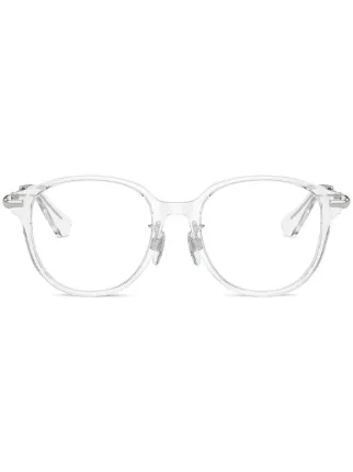 Burberry Eyewear round-frame Glasses | White | FARFETCH