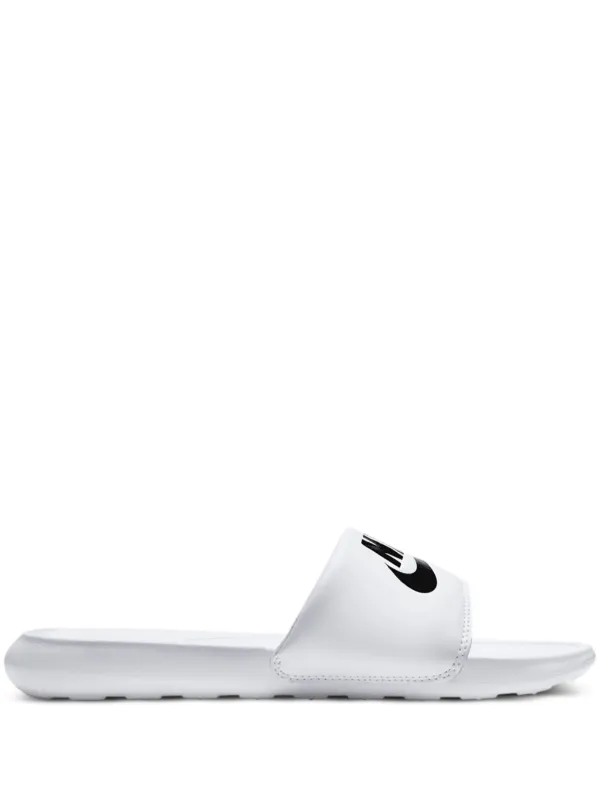Nike flip flops white store
