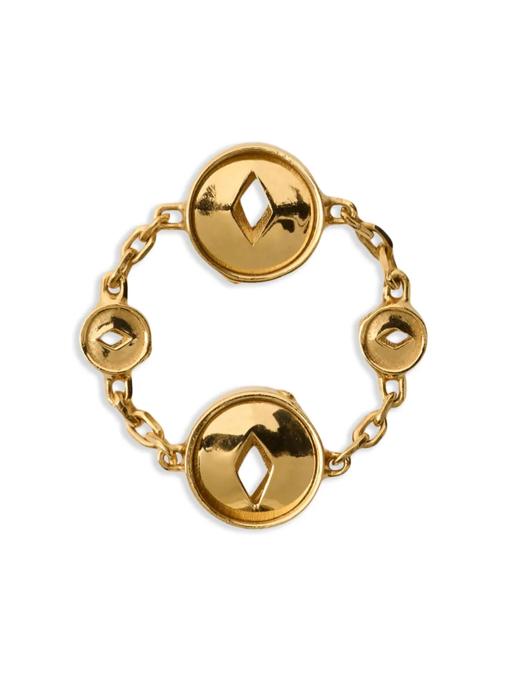 Burberry Hollow Medallion Ring | Gold | FARFETCH UK