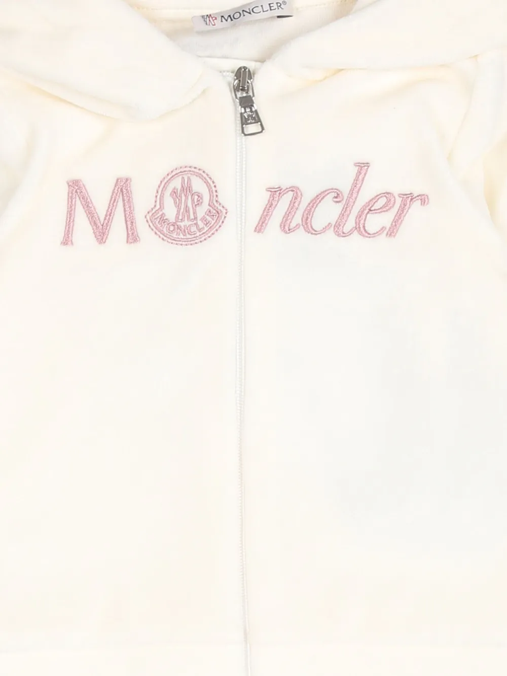 Moncler Enfant logo-embroidered Tracksuit Set | White | FARFETCH
