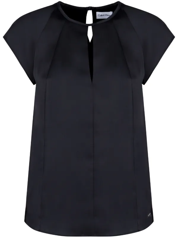 Calvin klein black blouse store