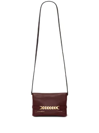 Victoria Beckham Mini Chain Pouch Crossbody Bag | Red | FARFETCH