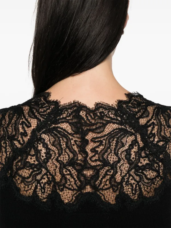 Ermanno Scervino レースディテール カシミアセーター Ermanno Scervino レースディテール カシミアセーター