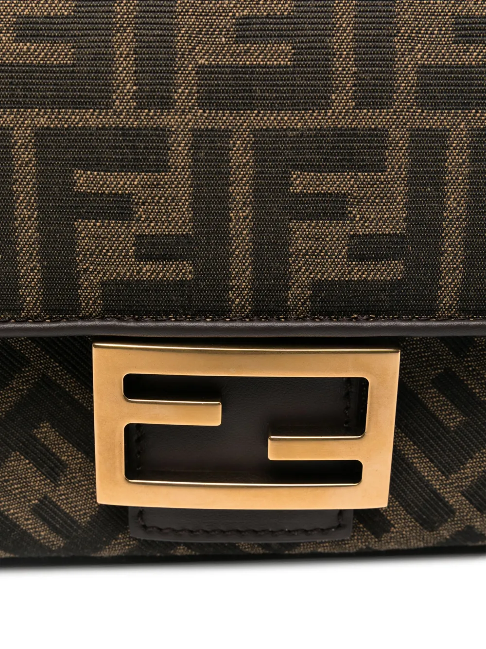 FENDI Mini Baguette Shoulder Bag | Brown | FARFETCH