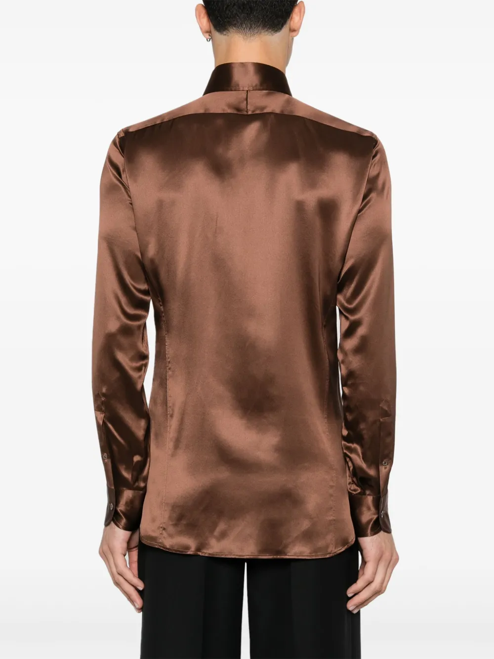 TOM FORD Silk Shirt | Brown | FARFETCH