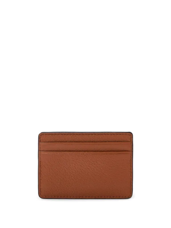 Michael Michael Kors grained leather Card Holder Brown FARFETCH CA