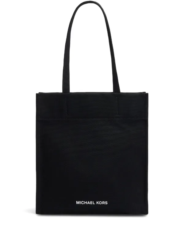 Michael Kors Large Cotton Tote Bag Black FARFETCH CA