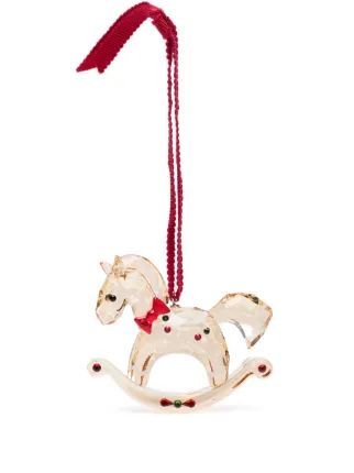 Swarovski Gingerbread Rocking Horse Ornament | Pink | FARFETCH
