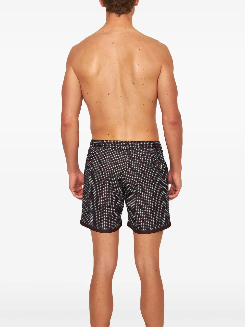 Orlebar Brown Bulldog Drawcord Tiescape Swim Shorts | Brown | FARFETCH