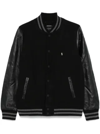 Ksubi 1999 King Letterman Bomber Jacket | Black | FARFETCH AO