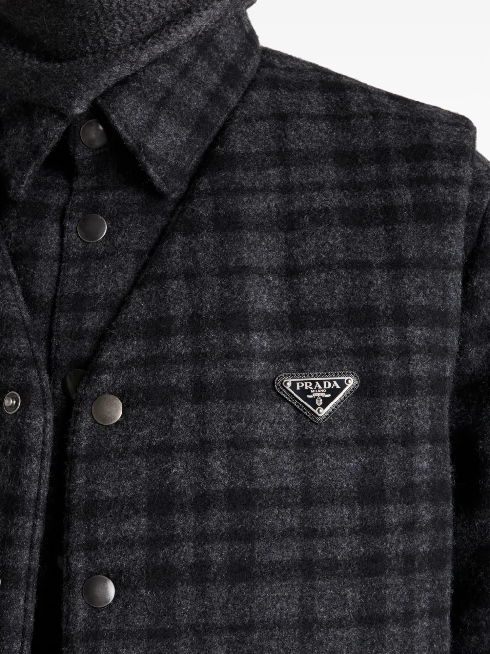 Prada チェック トップ | グレー | FARFETCH JP Prada チェック トップ | グレー | FARFETCH JP