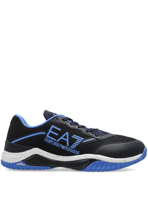 Ea7 Emporio Armani Contrasting low top Trainers Black FARFETCH JO