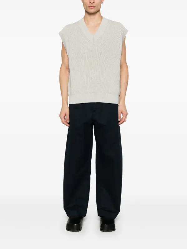 Studio Nicholson ribbed-knit Vest | Grey | FARFETCH Studio Nicholson ribbed-knit Vest | Grey | FARFETCH