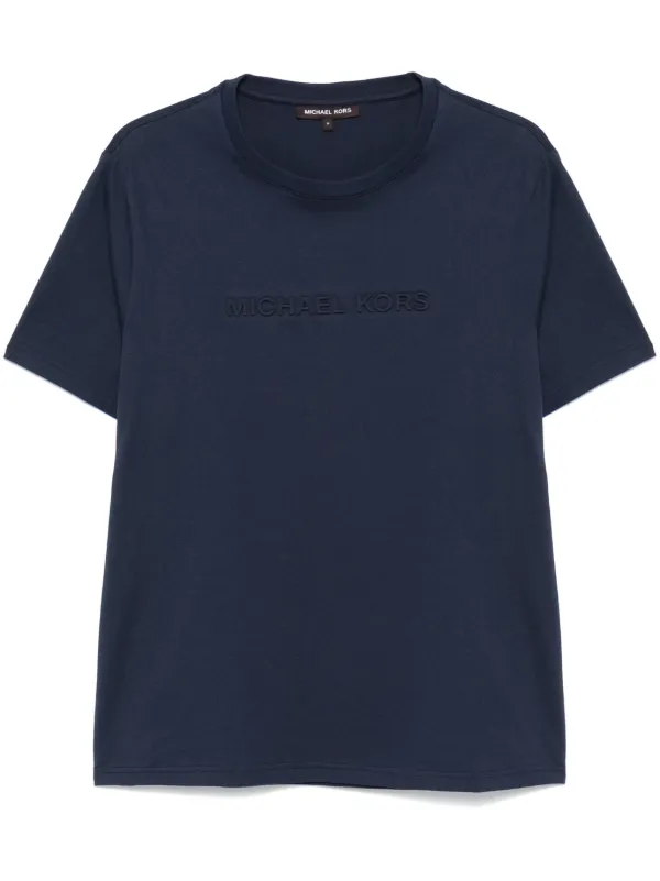 Michael Kors logo embossed T shirt men Cotton 3XL Blue