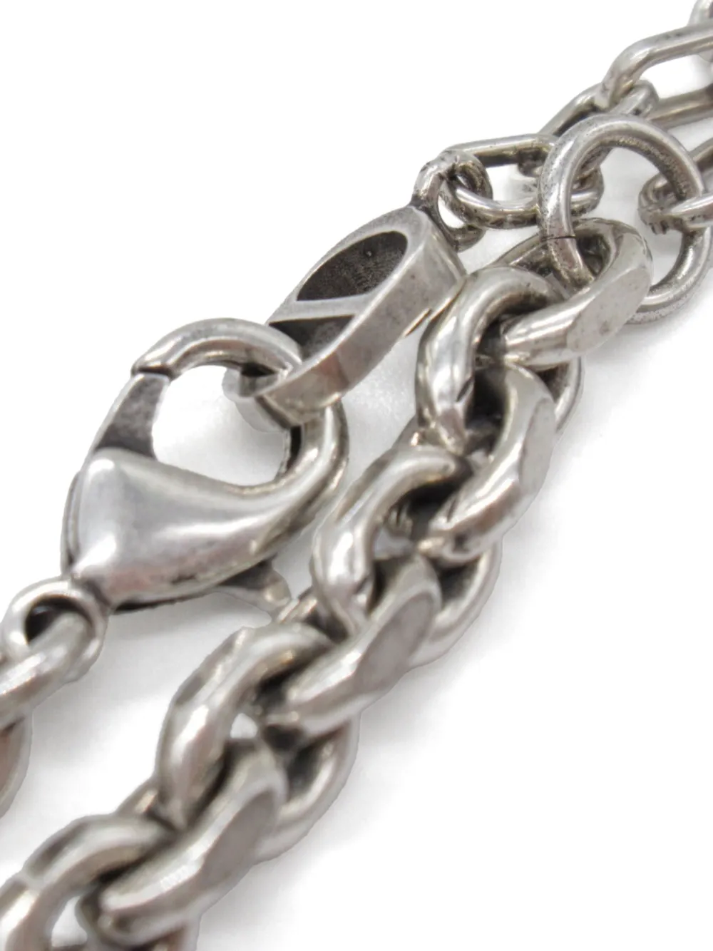 Christian Dior Pre-Owned 2020s dog-tag Necklace | Silver | FARFETCH