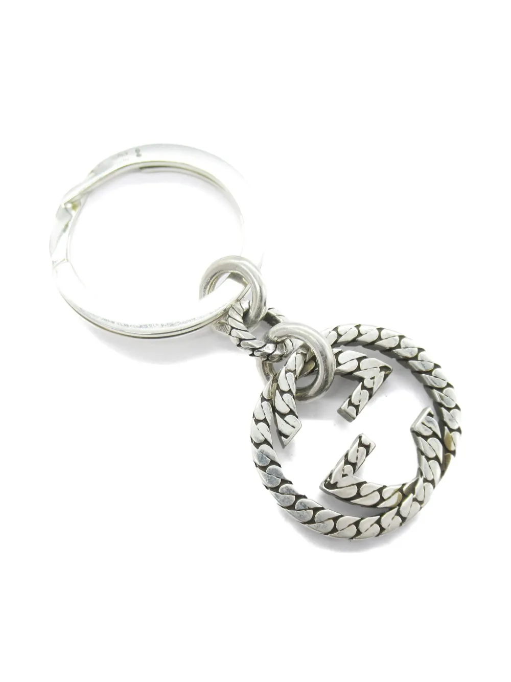 Gucci Pre-Owned 2000s Interlocking G Key Ring | Silver | FARFETCH